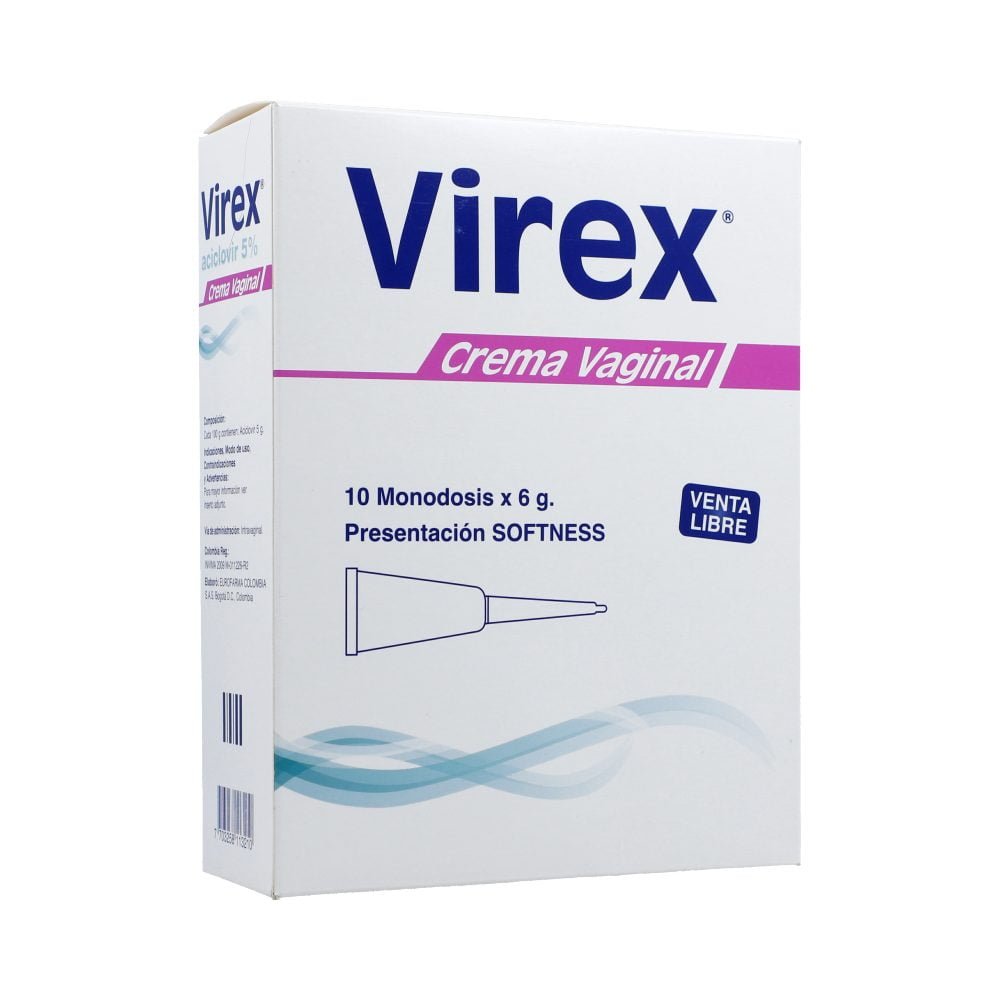 VIREX Crema Vaginal 6gr 10 Tubo - Farmaster Droguerías