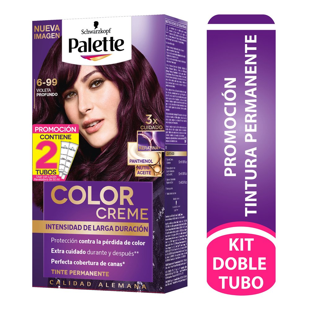 PALETTE Color Creme Doble Tubo 6-99 Violeta Profundo - Farmaster ...